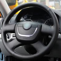 China Steering Wheel Cover for Skoda Octavia Superb Fabia Yeti 2009 2010 2011 2012 2013 for sale