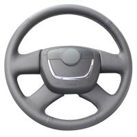 China Steering Wheel Cover for Skoda Octavia Superb Fabia Yeti 2009 2010 2011 2012 2013 for sale