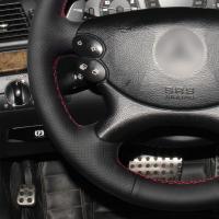 China 20*15*7cm Hand Sewing Leather Steering Wheel Cover for Mercedes Benz AMG CLK SL35 W211 E230 E280 E350 CLS-Class CLS350 CLS500 2005-2009 for sale