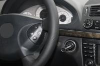 China Mercedes Benz W210 E240 E63 E320 E280 Steering Wheel Cover in Black Artificial Leather for sale