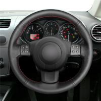 China Seat Leon 5F Mk3 MK2 FR 1999-2019 Stylish Leather Steering Wheel Cover Hand Stitching for sale