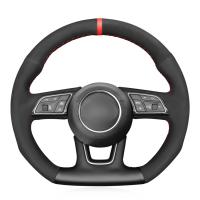 China Leather Suede Steering Wheel Cover for Audi A1 A3 8V A4 A5 Avant RS3 RS5 S3 S4 S5 Q2 for sale