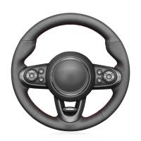 China Mini Hatchback F56 JCW Clubman Convertible Countryman Handmade PU Leather Steering Wheel Cover for sale