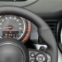 China Mini Hatchback F56 JCW Clubman Convertible Countryman Handmade PU Leather Steering Wheel Cover for sale