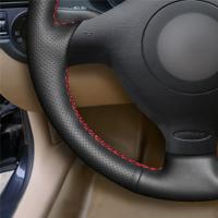 China Coffee Suede Custom Steering Wheel Cover for VW Golf 4 Passat B5 Polo Bora GTI Jetta for sale