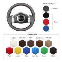 China Mini Cooper Hatchback R50 R52 R53 2001-2006 Convertible 2004-2008 Gray Thread Steering Wheel Cover for sale