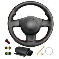 China Black PU Leather Steering Wheel Cover for Seat Leon 1P FR Cupra 2007 Ibiza 6L FR 2006 for sale