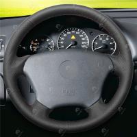 China Mercedes Benz W163 Hand Stitched Steering Wheel Cover with Black Artificial Leather for sale