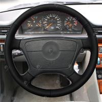 China Hand Sewing Steering Wheel Cover for Mercedes Benz E-Class W210 E 200 240 280 320 1995-2002 W140 S320 350 420 for sale