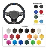 China Business/Luxury Soft Suede Hand Stitch Steering Wheel Cover for Kia Stinger 2017-2022 for sale