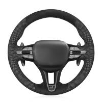China Custom Fit Suede Steering Wheel Cover for Hyundai Elantra Kona i20 i30 N 2019-2024 for sale