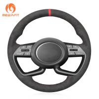 China Personalized Black Suede Steering Wheel Cover for Hyundai i20 III Bayon 2020 2021 2022 for sale