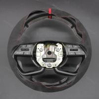 China Personalized Black Suede Steering Wheel Cover for Hyundai i20 III Bayon 2020 2021 2022 for sale