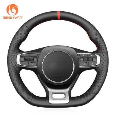 China Hand Stitched Custom Steering Wheel Cover for Kia Sportage K5 GT Line 2021 2022 2023 for sale