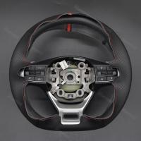China Hand Stitched Custom Steering Wheel Cover for Kia Sportage K5 GT Line 2021 2022 2023 for sale