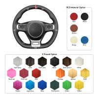 China Hand Stitched Custom Steering Wheel Cover for Kia Sportage K5 GT Line 2021 2022 2023 for sale