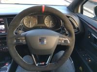 China Soft Suede Steering Wheel Cover for Seat Leon Cupra R Leon ST Ateca FR Ibiza 2013-2018 for sale