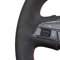 China Soft Suede Steering Wheel Cover for Seat Leon Cupra R Leon ST Ateca FR Ibiza 2013-2018 for sale