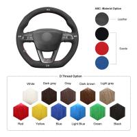 China Soft Suede Steering Wheel Cover for Seat Leon Cupra R Leon ST Ateca FR Ibiza 2013-2018 for sale