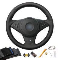 China Custom Leather Steering Wheel Cover for BMW E60 M5 E63 E64 Cabrio M6 2005-2010 Colorful for sale