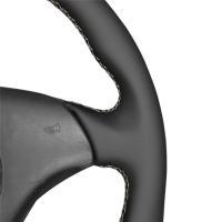 China Black Leather Steering Wheel Cover for Audi TT 8N Coupe Cabriolet A8 D2 S8 S4 B5 Avant S6 C5 S8 for sale