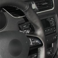 China Leather DIY Steering Wheel Cover for Skoda Octavia Fabia Rapid Spaceback Superb 2016 2017 for sale