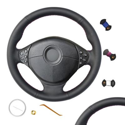 China Custom Black Steering Wheel Cover for BMW M3 1998-1999 and 5 Series E39 Year 1997-2000 for sale
