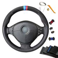 China Custom Black Steering Wheel Cover for BMW M3 1998-1999 and 5 Series E39 Year 1997-2000 for sale