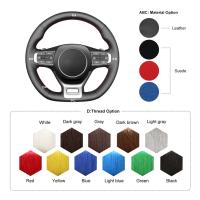 China Pruple Artificial Leather Hand Sewing Steering Wheel Cover for Kia Sportage K5 GT Line 2021 2022 2023 for sale