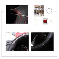 China Hand Stitched Suede Browness Steering Wheel Cover for Audi A3 A4 A5 S5 2017 2018 2019 for sale