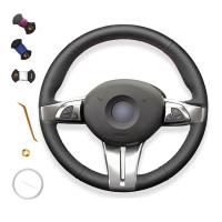 China Customized PU Leather Steering Wheel Cover for BMW Z4 E85 E86 2003-2008 Car Fitment for sale