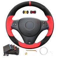 China Hand Sewing Installation Method Steering Wheel Cover for BMW 1 Series E81 E82 E87 E88 for sale