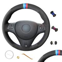 China Hand Sewing Installation Method Steering Wheel Cover for BMW 1 Series E81 E82 E87 E88 for sale