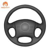 China Black Faux Leather Hand Sewing Car Steering Wheel Cover for 2001-2002 Hyundai Elantra for sale