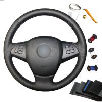 China Custom Thread Color Design Car Steering Wheel Cover for BMW X5 E70 Durable and Stylish for sale