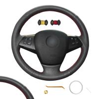 China Custom Thread Color Design Car Steering Wheel Cover for BMW X5 E70 Durable and Stylish for sale