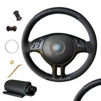 China Universal Fit Customized Steering Wheel Cover for BMW E39 E46 325i E53 X5 Sports Style for sale