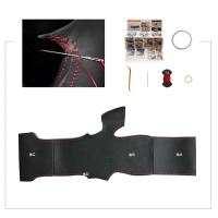 China Hyundai Car Fitment Custom Coffee Suede Steering Wheel Cover for 2018-2020 Accent Elantra for sale