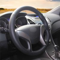 China Red Suede Steering Wheel Cover for Hyundai Elantra GT Coupe i30 2011-2017 Perfect Fit for sale