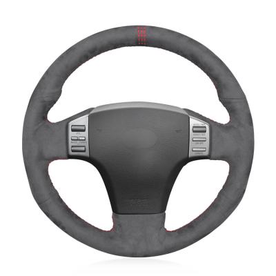 China Customized Suede Steering Wheel Cover for Nissan SKYLINE V35 2003-2006 and Customized for sale