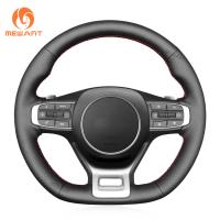 China Hand-Sewn Car Accessories Steering Wheel Cover for Kia Optima 2021 2022 GT GT-Line for sale