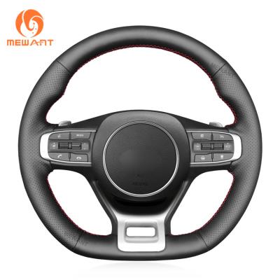 China Hand-Sewn Car Accessories Steering Wheel Cover for Kia Optima 2021 2022 GT GT-Line for sale