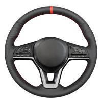 China Customized 3-Spoke Steering Wheel Cover for Nissan Navara 350z Patrol Y61 and Durable for sale