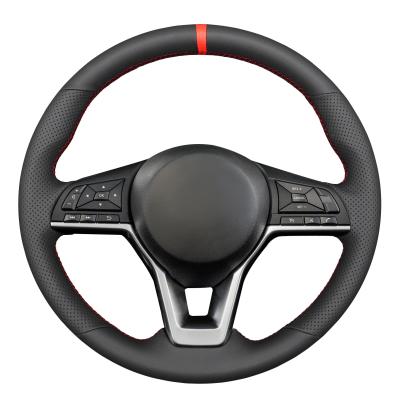 China Customized 3-Spoke Steering Wheel Cover for Nissan Navara 350z Patrol Y61 and Durable for sale