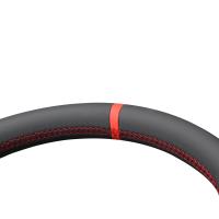 China Customized 3-Spoke Steering Wheel Cover for Nissan Navara 350z Patrol Y61 and Durable for sale