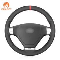 China Customize Black Suede Steering Wheel Cover for Hyundai Tiburon/Coupe/S-Coupe 2007-2010 for sale