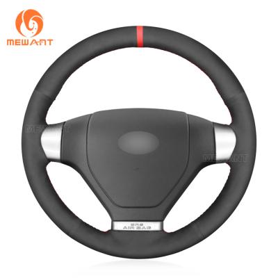 China Customize Black Suede Steering Wheel Cover for Hyundai Tiburon/Coupe/S-Coupe 2007-2010 for sale