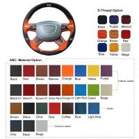 China Black Artificial Leather Steering Wheel Cover for Audi A8 A8 L Allroad Q5 Q7 2011-2018 for sale