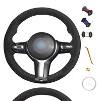 China Soft Suede Steering Wheel Cover for BMW F12 F13 M6 F33 F30 M Sport 2013-2017 3-Spoke Wheel for sale