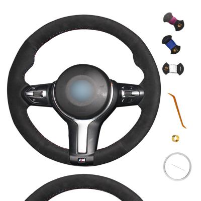 China Soft Suede Steering Wheel Cover for BMW F12 F13 M6 F33 F30 M Sport 2013-2017 3-Spoke Wheel for sale